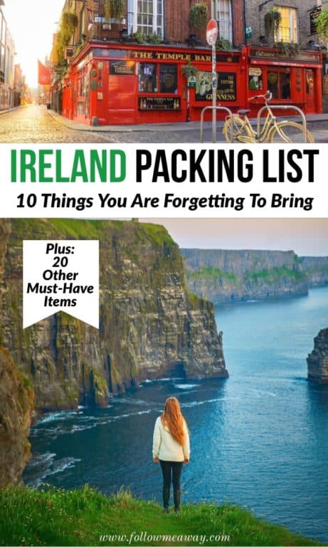 Ireland Packing List: 11 Things You Are FORGETTING!! - Follow Me Away