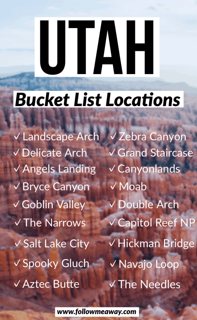 Bucket-List Utah National Parks Road Trip Itinerary - Follow Me Away